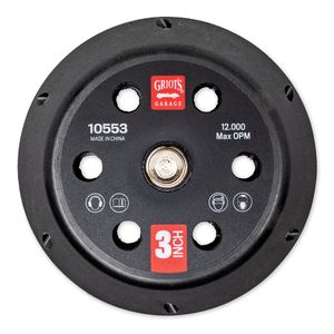 Griot's Garage 3in Vented Random Orbital Backing Plate