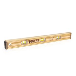 Mayes 24in Brass Bound Wood Laminated Level