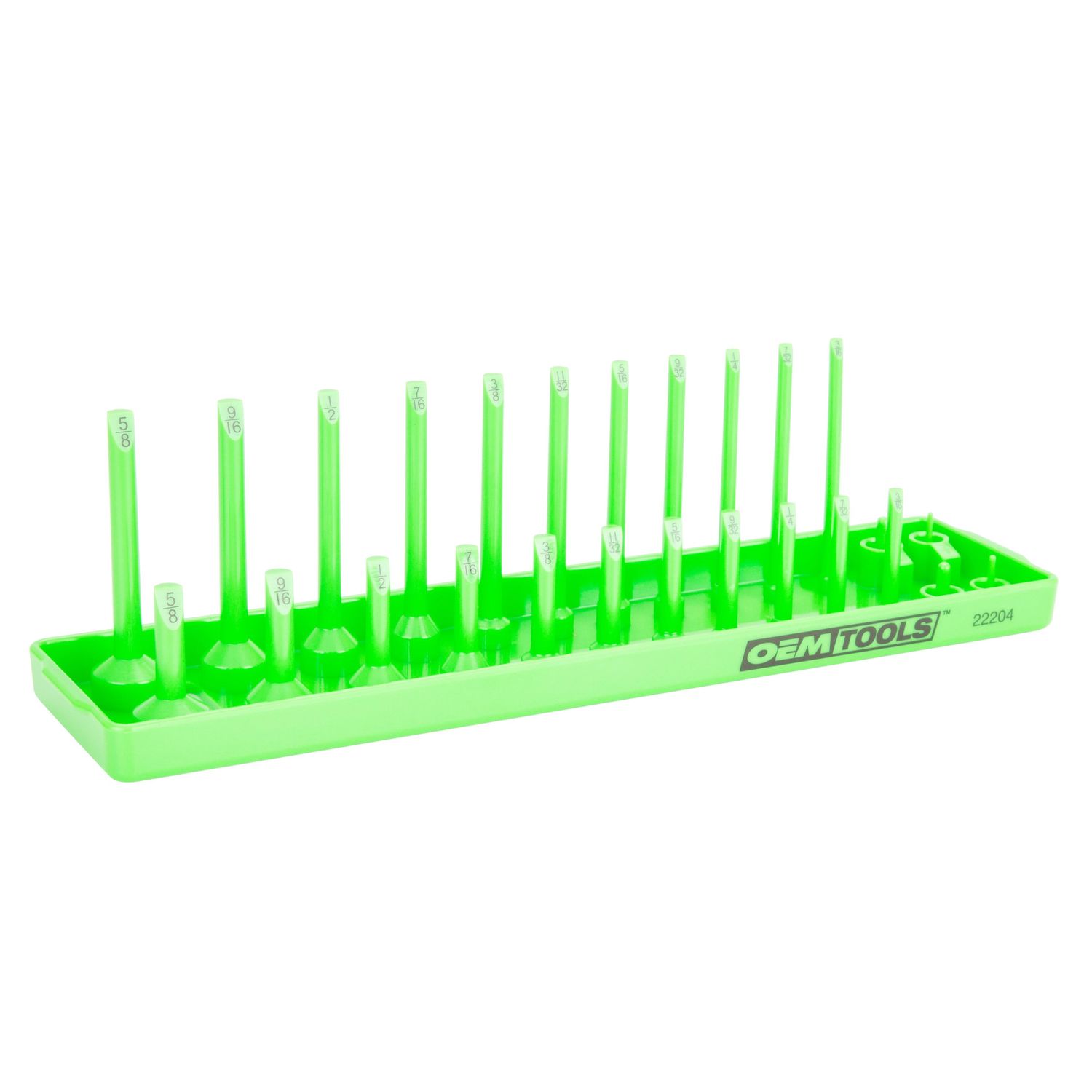 OEMTOOLS 1/4in Drive Green Socket Tray