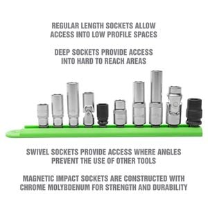 OEMTOOLS 10mm Master Socket Set 10 Piece