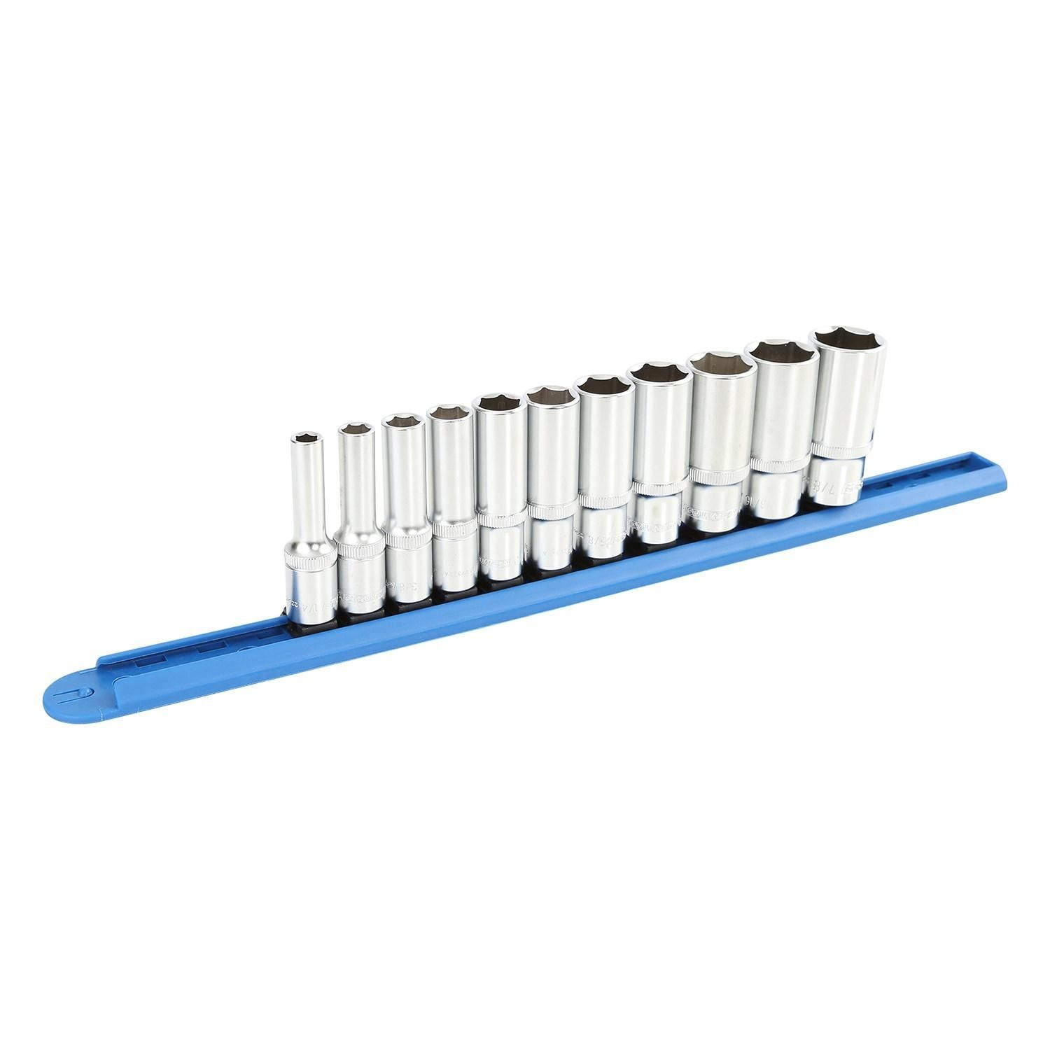 OEMTOOLS 3/8in Drive SAE Deep Socket Set 11 Piece