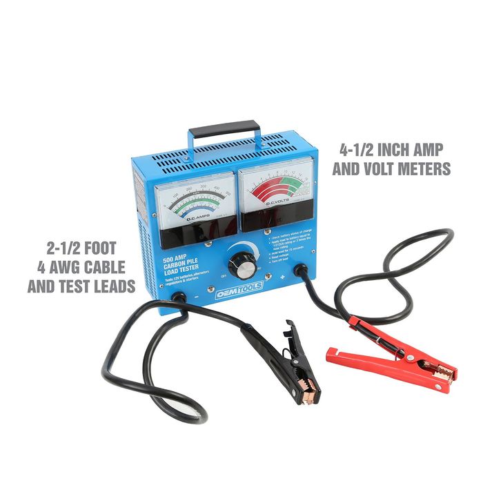 OEMTOOLS 500 Amps 12 Volt Battery Load Tester