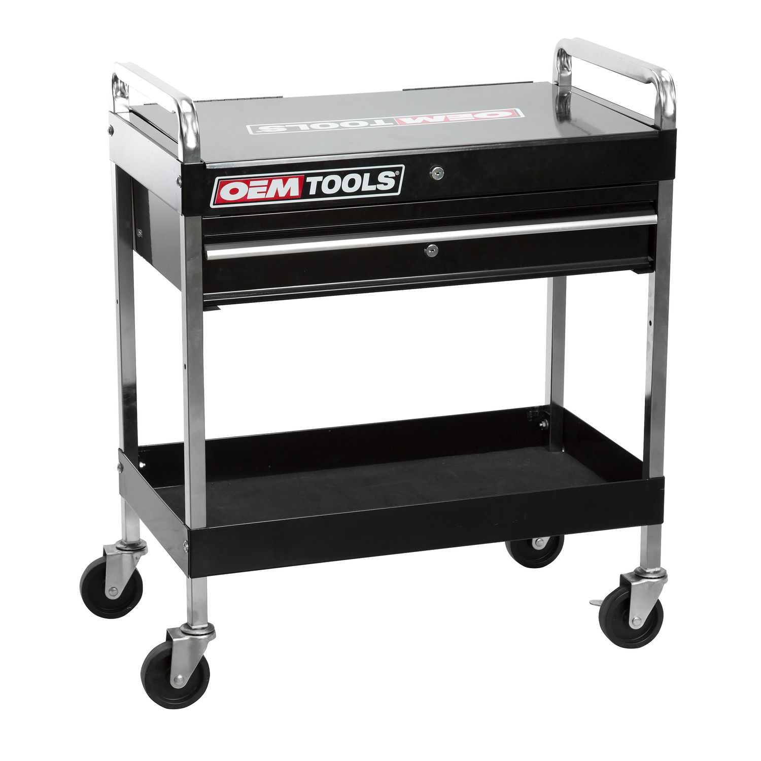 OEMTOOLS Service Cart With Locking Lid And Drawer