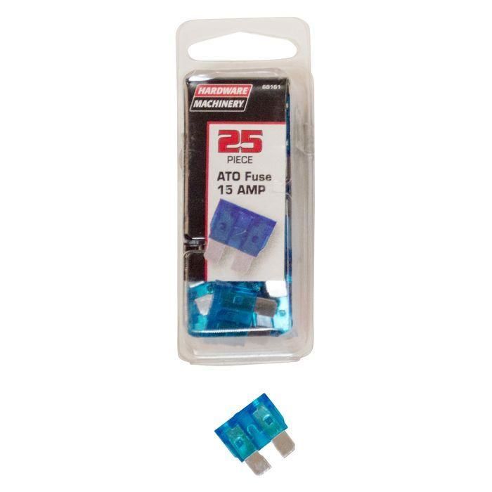 Hardware Machinery 15 Amp ATO Fuse set 25 Pieces