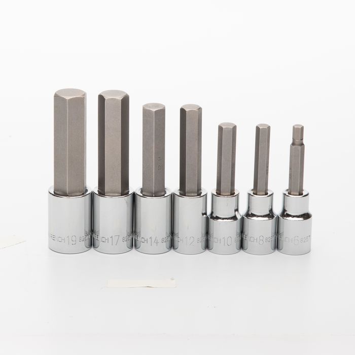 Gearwrench 1/2in Drive Metric Hex Bit Socket Set 7 Piece