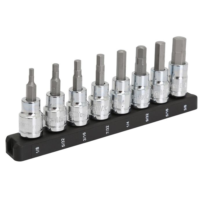 Great Neck 3/8in Drive Hex Bit Set Set 9 Piece