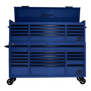 Homak 12 Drawer Top Chest with Outlet and 16 Drawer Roller