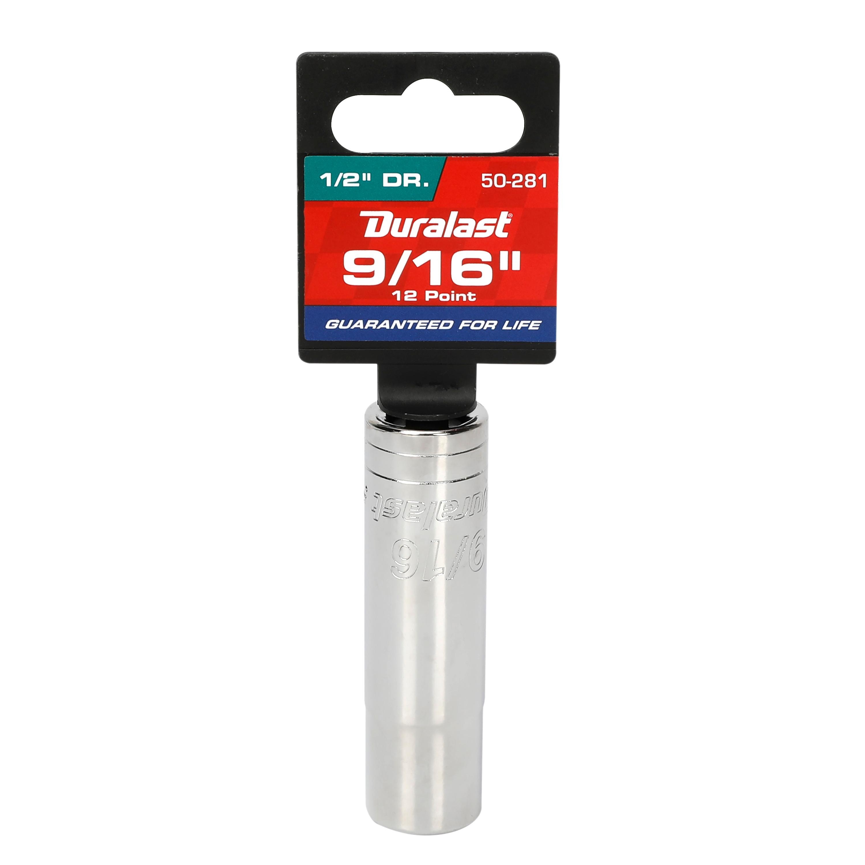 Duralast 1/2in Drive 9/16in Deep Socket