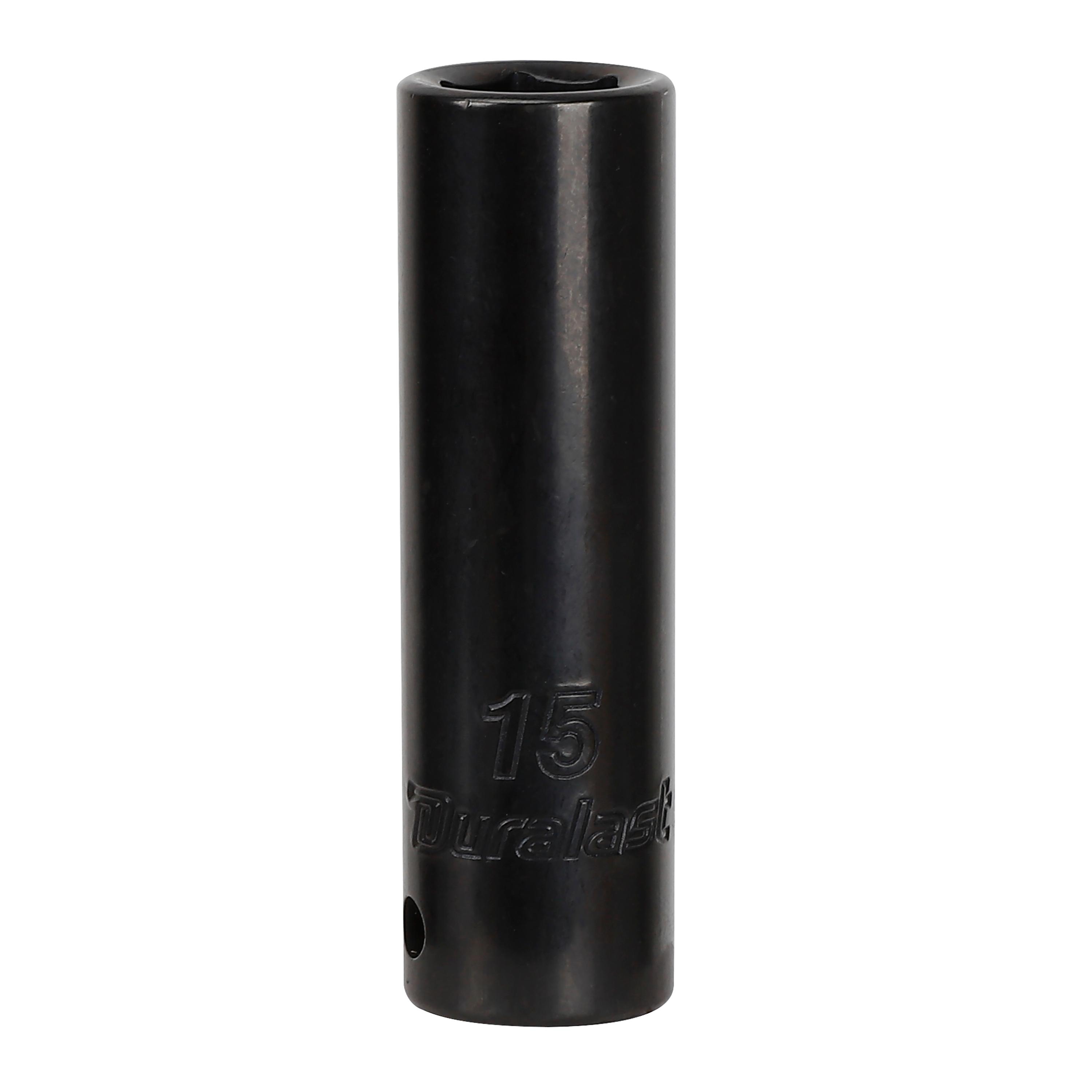 Duralast 1/2in Drive 15mm Deep Impact Socket