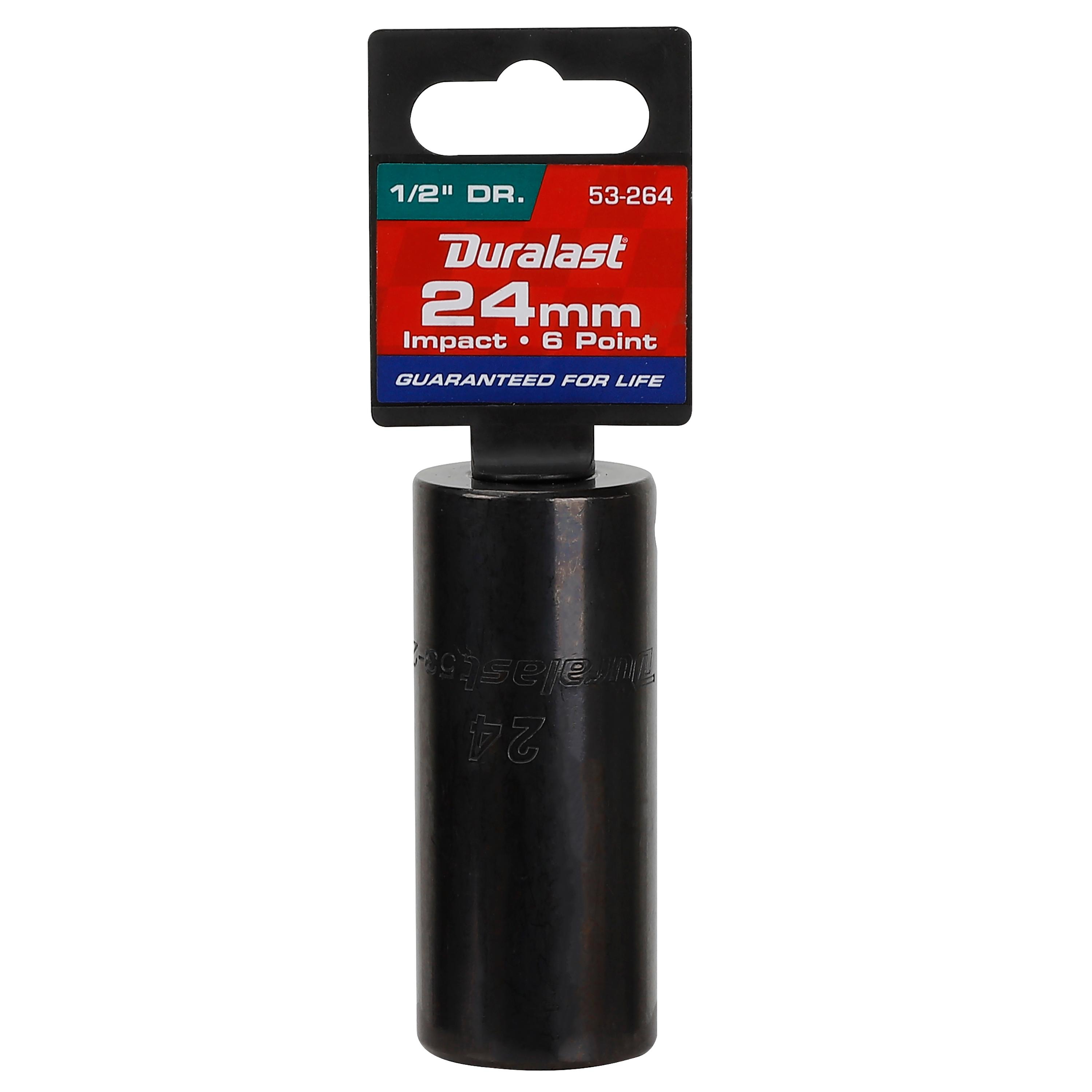 Duralast 1/2in Drive 24mm Deep Impact Socket