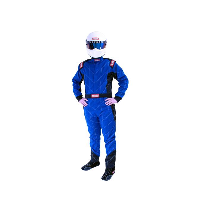 RaceQuip Blue Large One Piece Single Layer Fire Suit