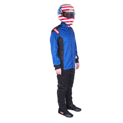 RaceQuip Blue Medium Single Layer Fire Suit Jacket