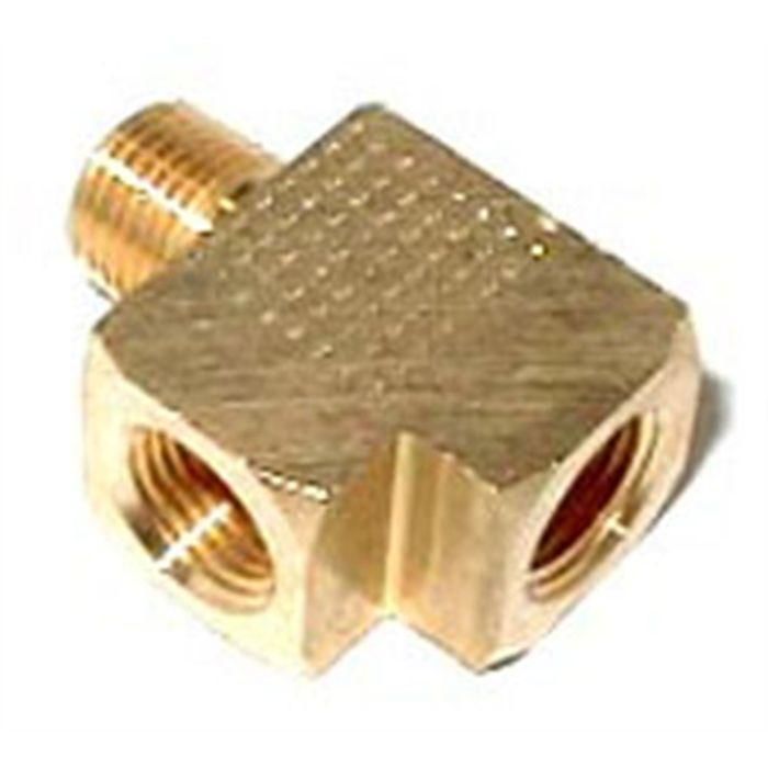 NOS/Nitrous Oxide System 1/8in X 1/8in X 1/8in Brass Adapter T Fitting