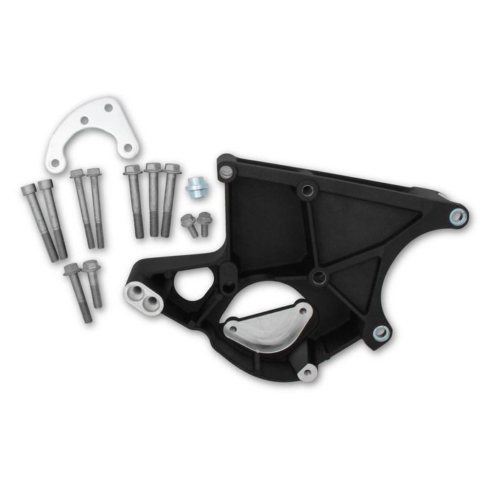 Holley Black Accessory Drive Bracket GM LS Includes Alternator/Power ...