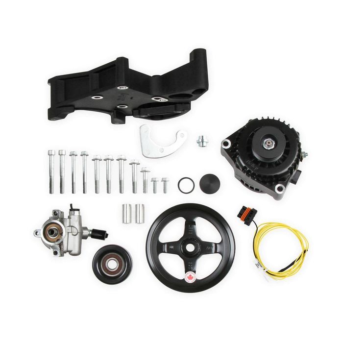 Holley Black Finish Accessory Drive Kit GM LS/LT