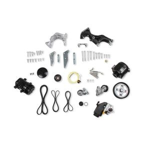 Holley Black Finish Low LS Accessory Drive System Kit GM LS