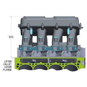 Holley EFI 2 x 4150 Hi-Ram Intake Plenum Top Only