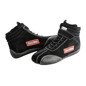 RaceQuip Black - 18 US Mens Euro Carbon-L Series Race Shoes