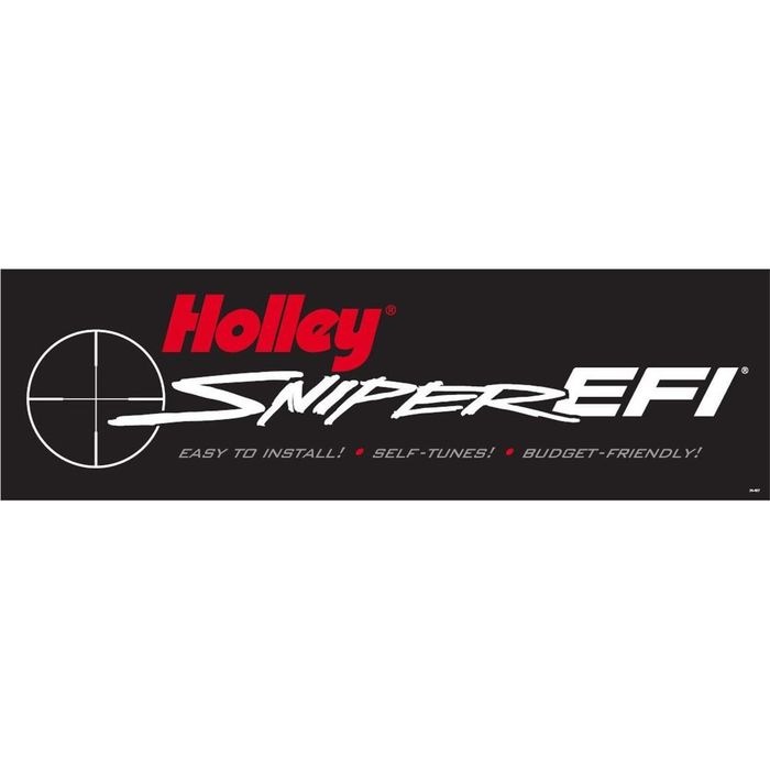 Holley 3ft x 10ft Sniper EFI Logo Banner