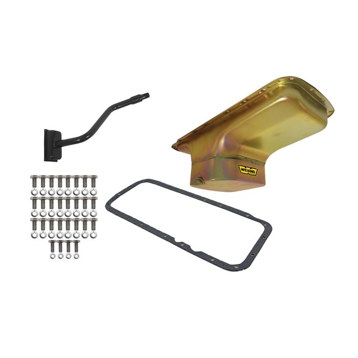 Weiand 7 Quart Zinc Finish 63/78 Mopar Oil Pan Kit
