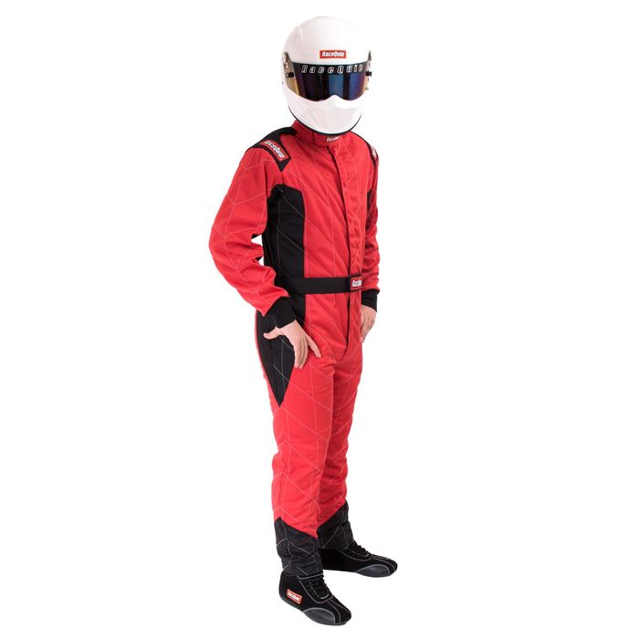 RaceQuip Red Large One Piece Multi Layer Fire Suit