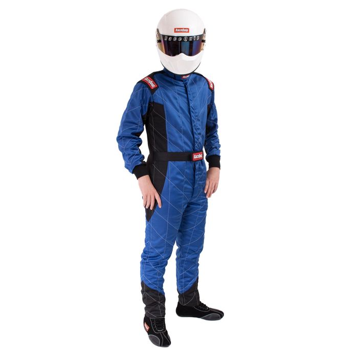 RaceQuip Blue Medium Tall One Piece Multi Layer Fire Suit