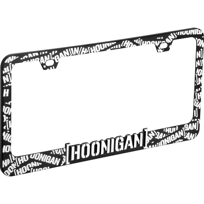 Hoonigan Black Scatter License Plate Frame
