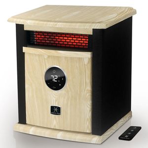 Heat Storm 1,500 Watts Deluxe Signature Design Cabinet in Black, Remote ...
