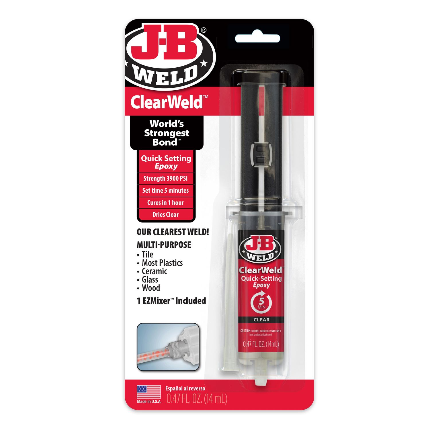 J-B Weld Clearweld Syringe 14ml