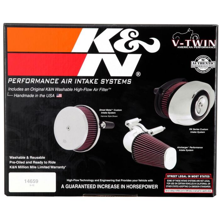 K&N Performance Powersports Air Cleaner Assembly RK-3933B