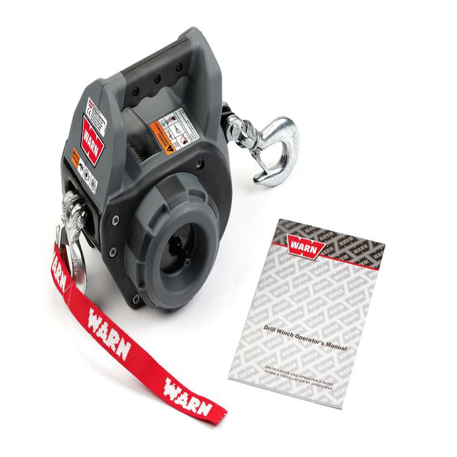 Warn 40ft Wire Rope, 750lbs Line Pull Portable, Powered By Standard ...