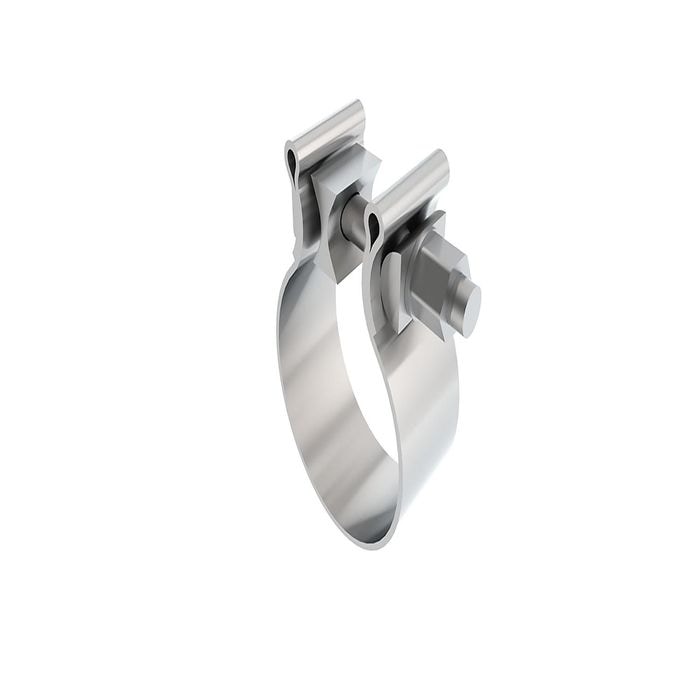 Borla Clamp Fits 2 1/2in Outside Diameter Pipe, 1 1/4in Stainless Steel ...