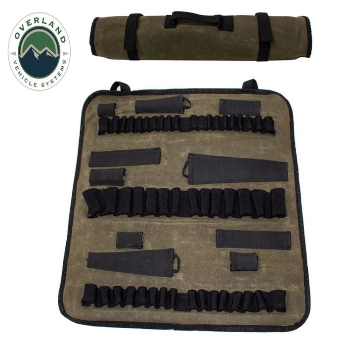 Overland Vehicle Systems 60 Slot Utility Strap Roll with Canvas and ...
