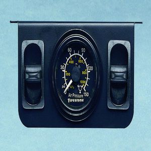 Firestone Ride-Rite Black Face Black Bezel 0-150 PSI Pneumatic Analog ...