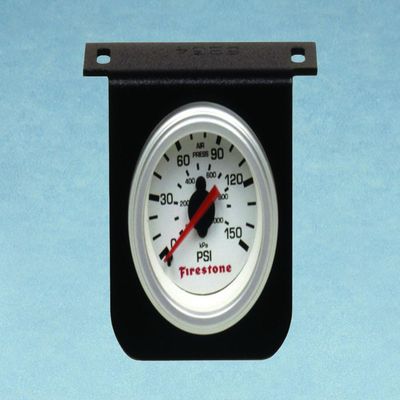 Firestone Ride-Rite White Face 0-150 PSI Analog Display Pressure Gauge