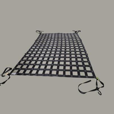 TrailFX 79in x 73in Polyester Webbing Cargo Net Mounts to Truck Bed