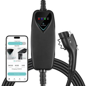 Lectron 240 Volt 40 Amps Portable Electric Car Charger (WiFi) with NEMA ...