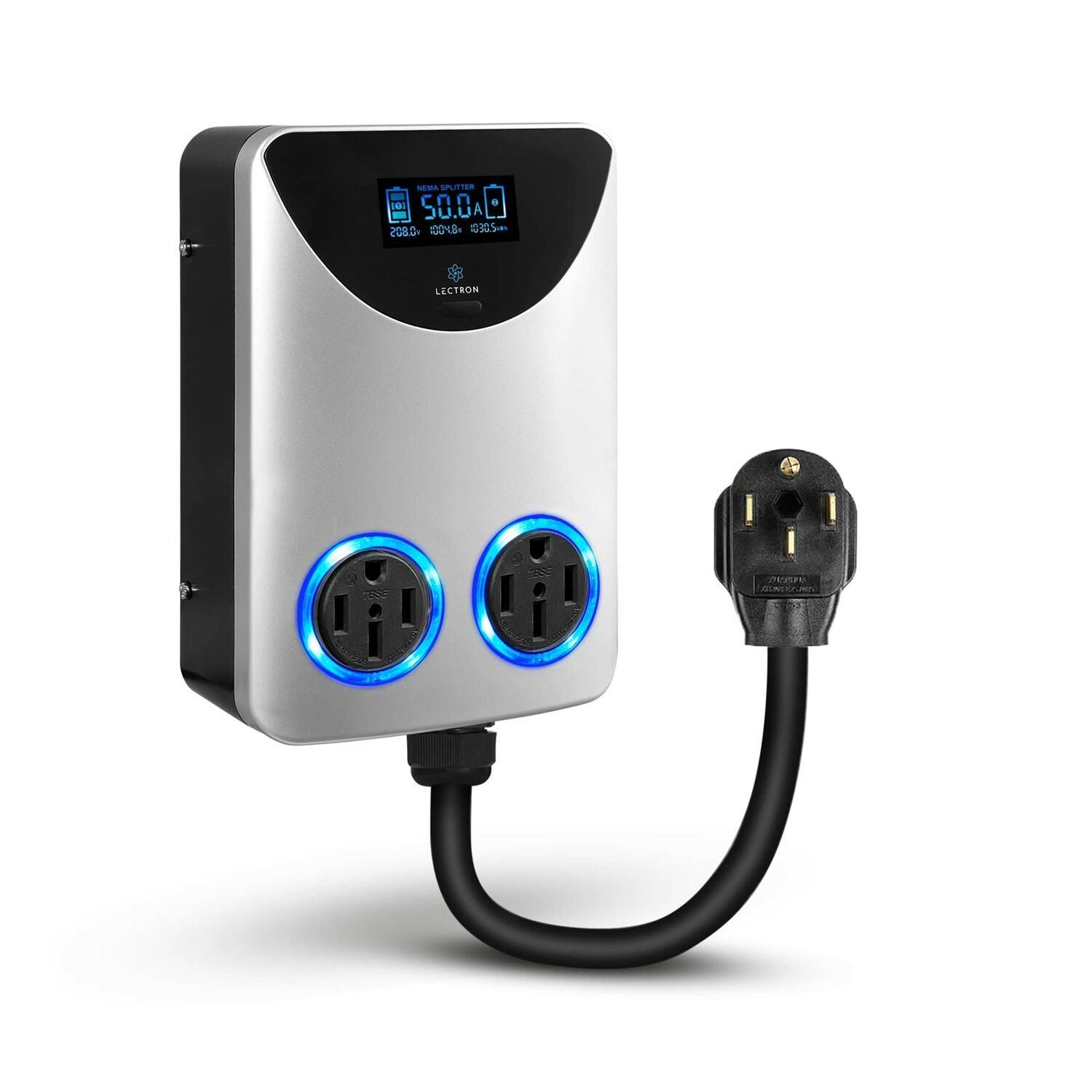 Lectron EV Charger Socket Splitter for NEMA 14-50 to NEMA 14-50/14-50