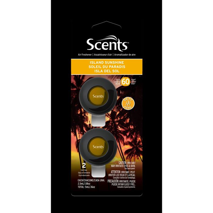 Scents Tropical Fragrance Scent Air Freshener Membrane 2 Pack