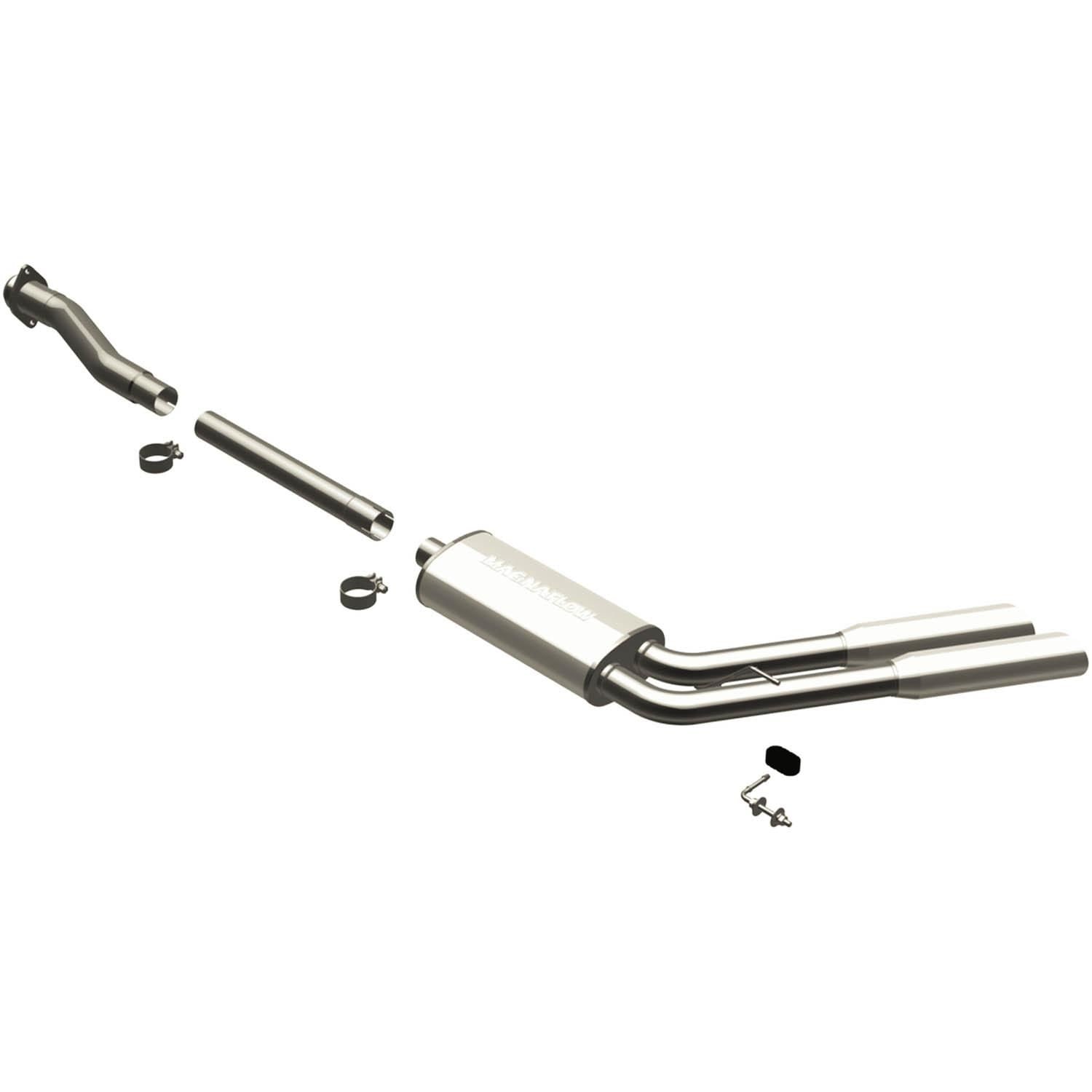 MagnaFlow Street Series Cat Back Performance Exhaust System Kit 16522 MagnaFlow Street Series Cat Back Performance Exhaust System Kit 16522