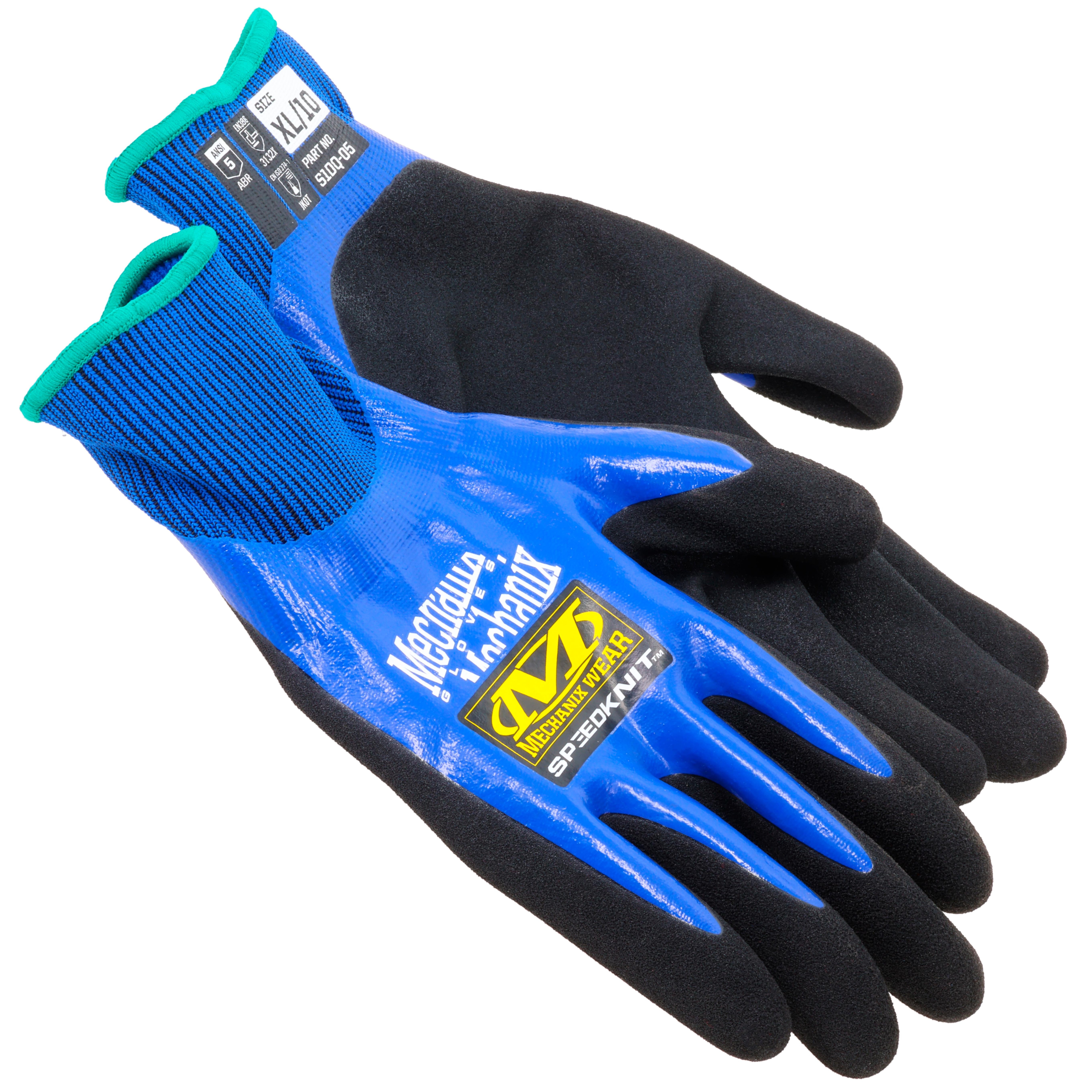 Mechanix Wear SpeedKnit Waterproof Coated-Knit Gloves, X-Large