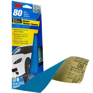 3M 80 Grit Pro Strength Blue Sandpaper