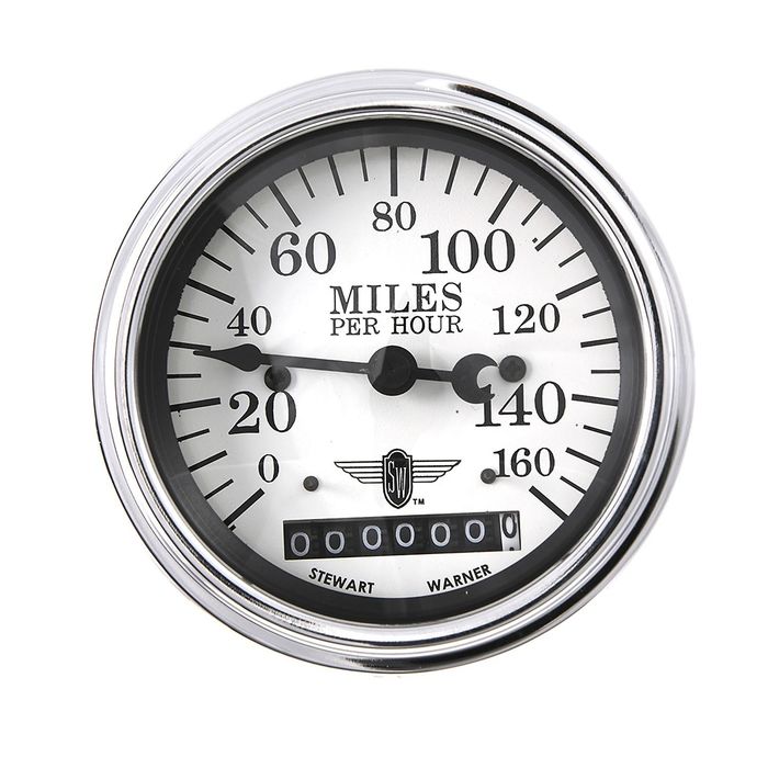 Stewart Warner 3 3/8in 0-160 MPH Electric Speedometer