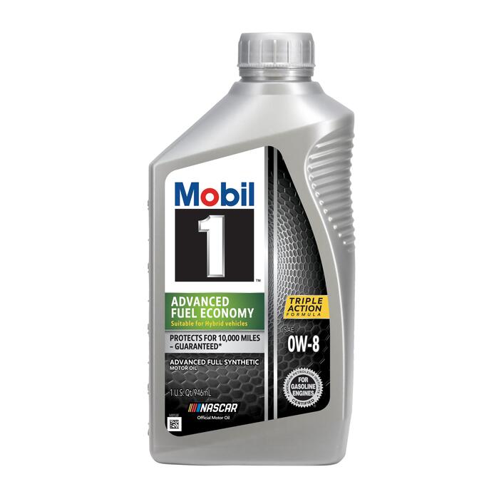 Mobil 1 Advanced Fuel Economy Full Synthetic Motor Oil 0W-8 1 Quart