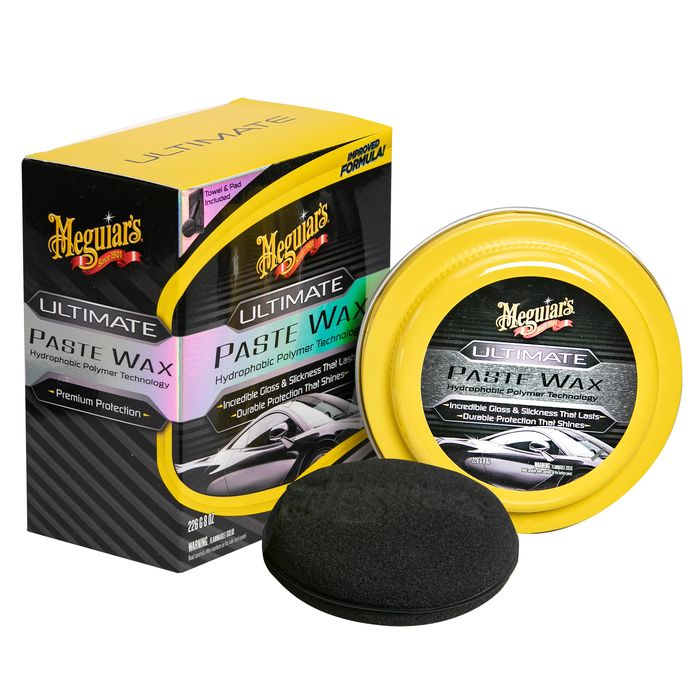 Meguiar s Ultimate Paste Wax 8oz with Foam Pad and Microfiber Towel