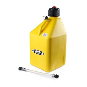 Mr. Gasket 5 Gallon Yellow Plastic Utility Jug with Filler Hose