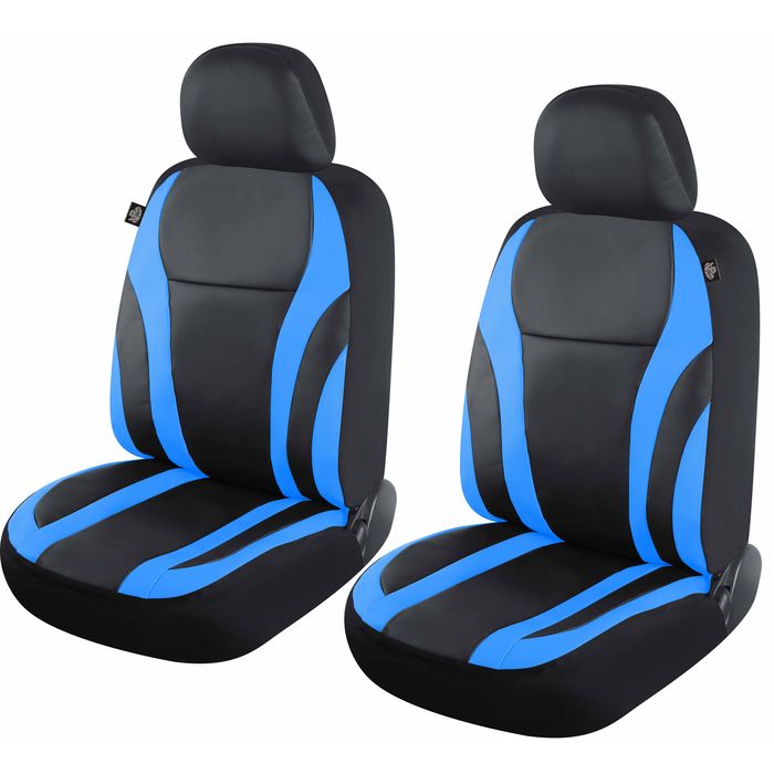 VP Racing Black and Blue PVC Seat Cover 2 Piece