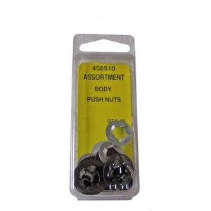 Needa Parts Push Nut Fastener Assortment 16 Piece