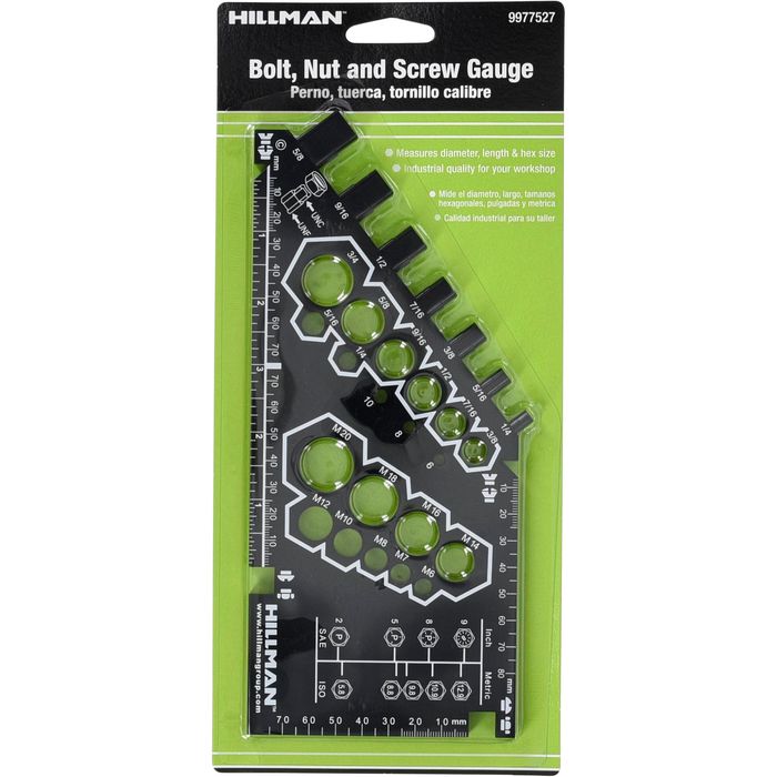 The Hillman Group Bolt, Nut and Screw Gauge