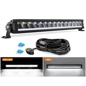 Nilight Nixmen 19.5in 75 Watts Single Row Anti-Glare DRL Combo Light ...